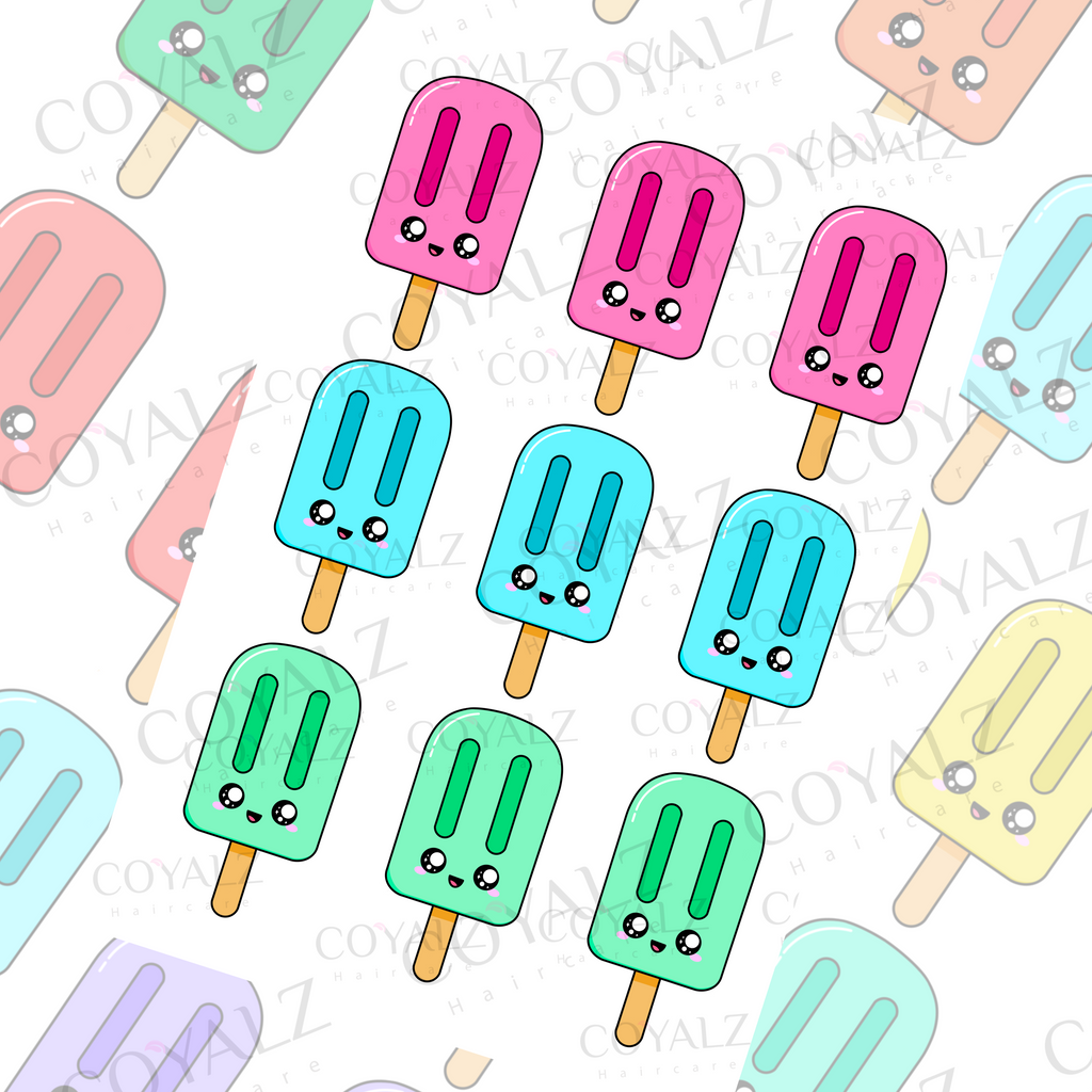 Popsicle Sticker Sheet – Coyalz Haircare
