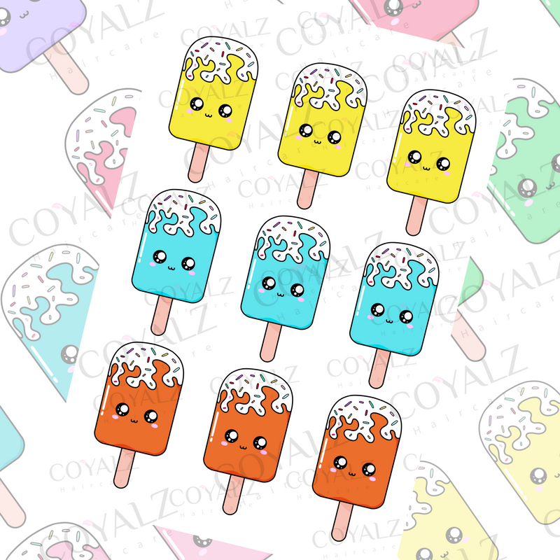 Ice Cream Sticker Sheet – Coyalz Haircare